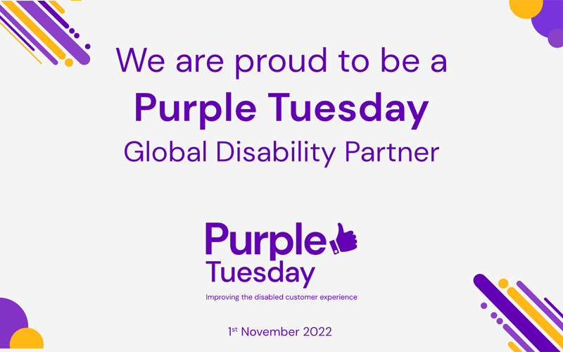 We are the Purple Tuesday Global Disability Partner for 2022