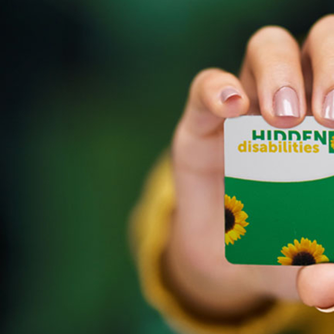 A symbol for non-visible disabilities, also known as hidden ...