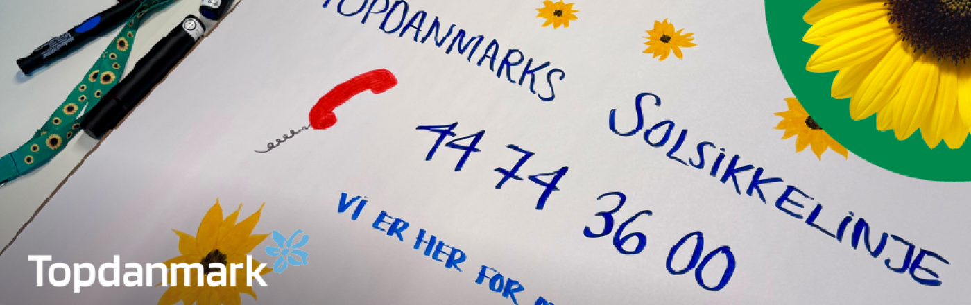I Topdanmark er vi her for at hjælpe.