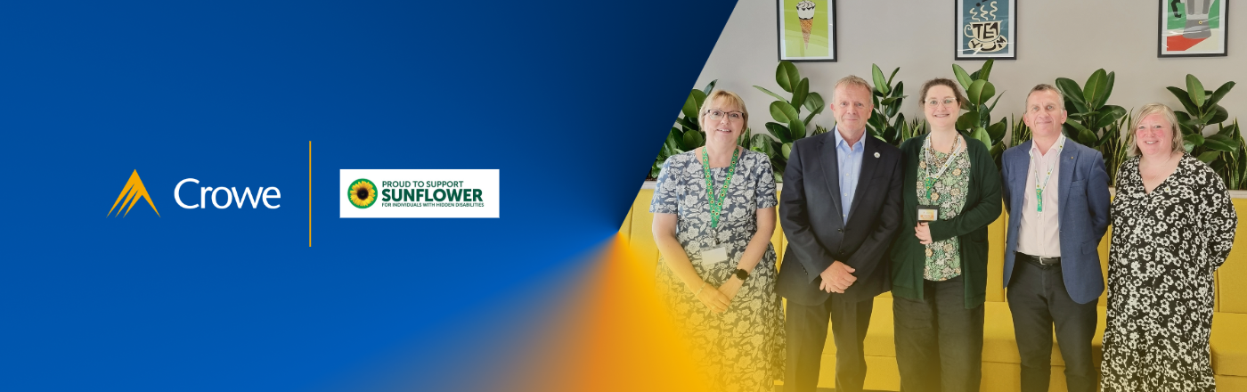 Crowe joins the Hidden Disabilities Sunflower