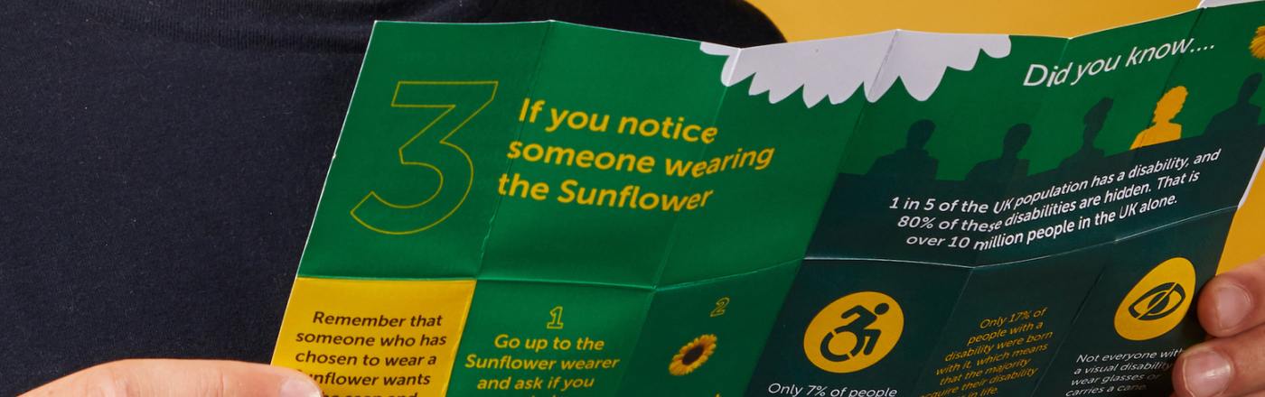 WELKOM BIJ Hidden Disabilities Sunflower scheme Mijn training