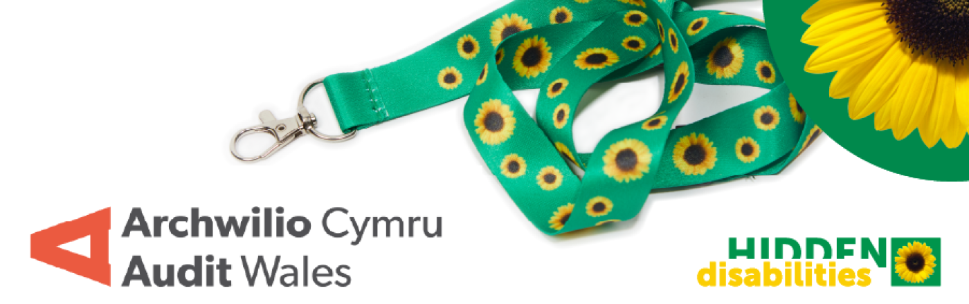 Audit Wales announces launch of Hidden Disabilities Sunflower