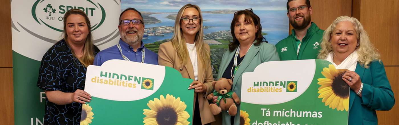 Irish Rugby Football Union (IRFU) joins the Hidden Disabilities Sunflower