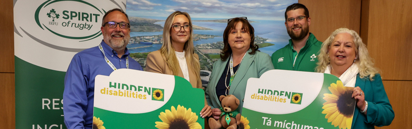 Irish Rugby Football Union (IRFU) joins the Hidden Disabilities Sunflower