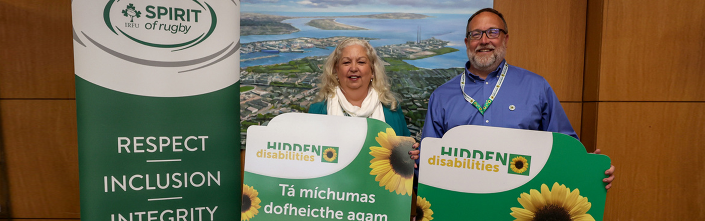 Irish Rugby Football Union (IRFU) joins the Hidden Disabilities Sunflower