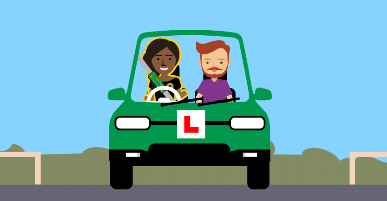 Learning to drive with an invisible disability