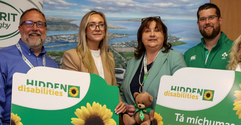 Irish Rugby Football Union (IRFU) joins the Hidden Disabilities Sunflower