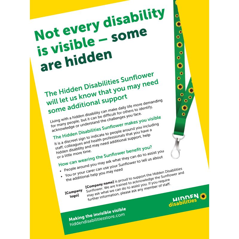 Hidden Disabilities poster (customised)