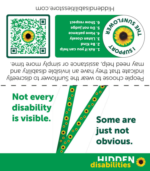 Let's raise awareness about Hidden Disabilities Sunflower